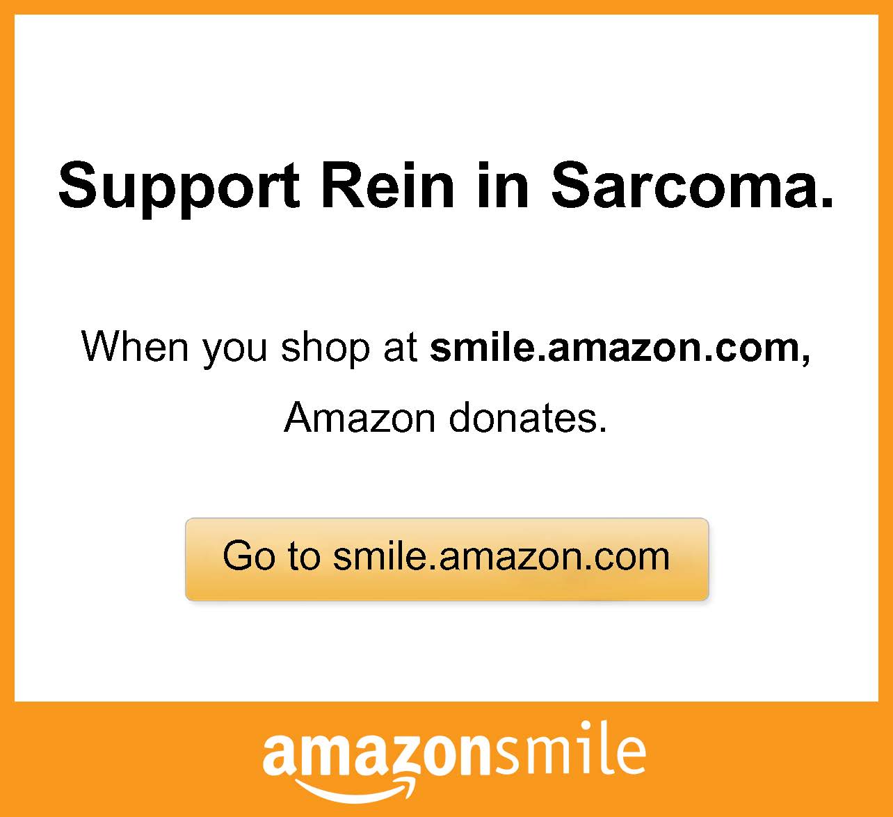 Support RIS Through AmazonSmile - Rein in Sarcoma